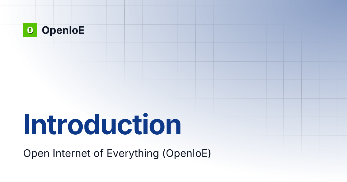 Introduction | OpenIoE